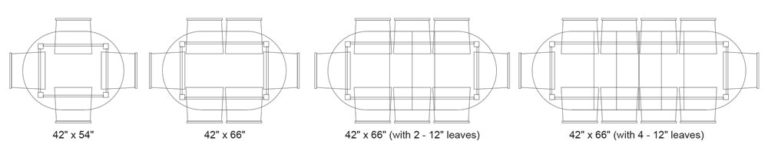 Table Seating Chart | Canal Dover Furniture