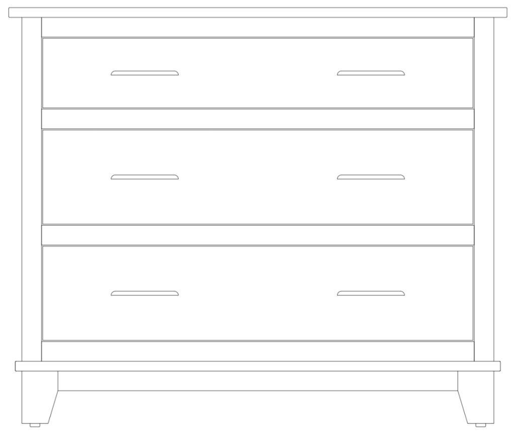 Bristol 5-Drawer Top Drawer Split Chest | by Canal Dover Furniture